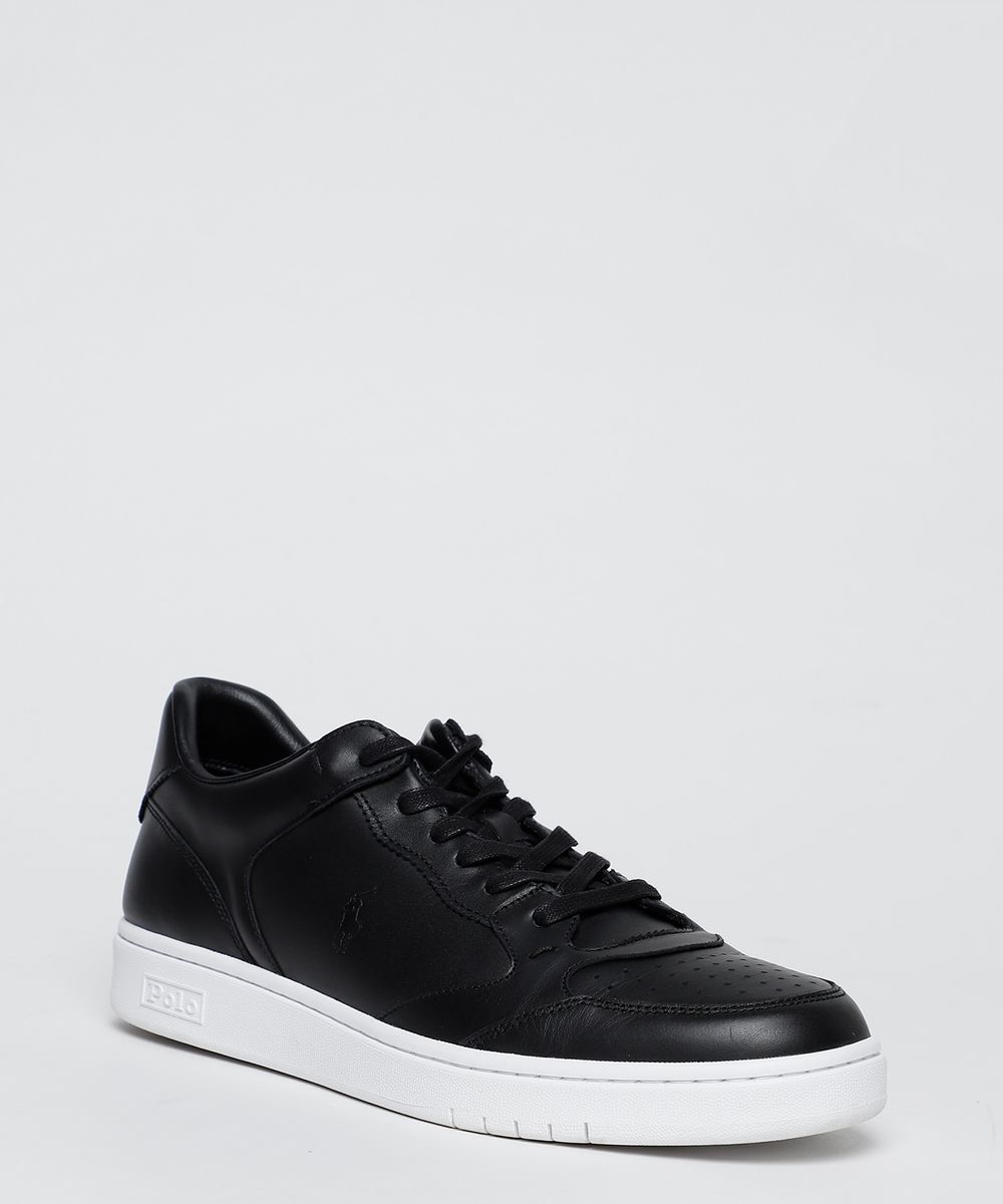 Lace-up design leather sneakers | Emporium