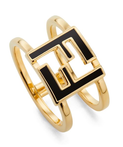 Fendi logo detail ring store